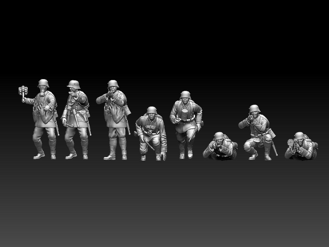 German soldier WW1 3D model 3D printable | CGTrader