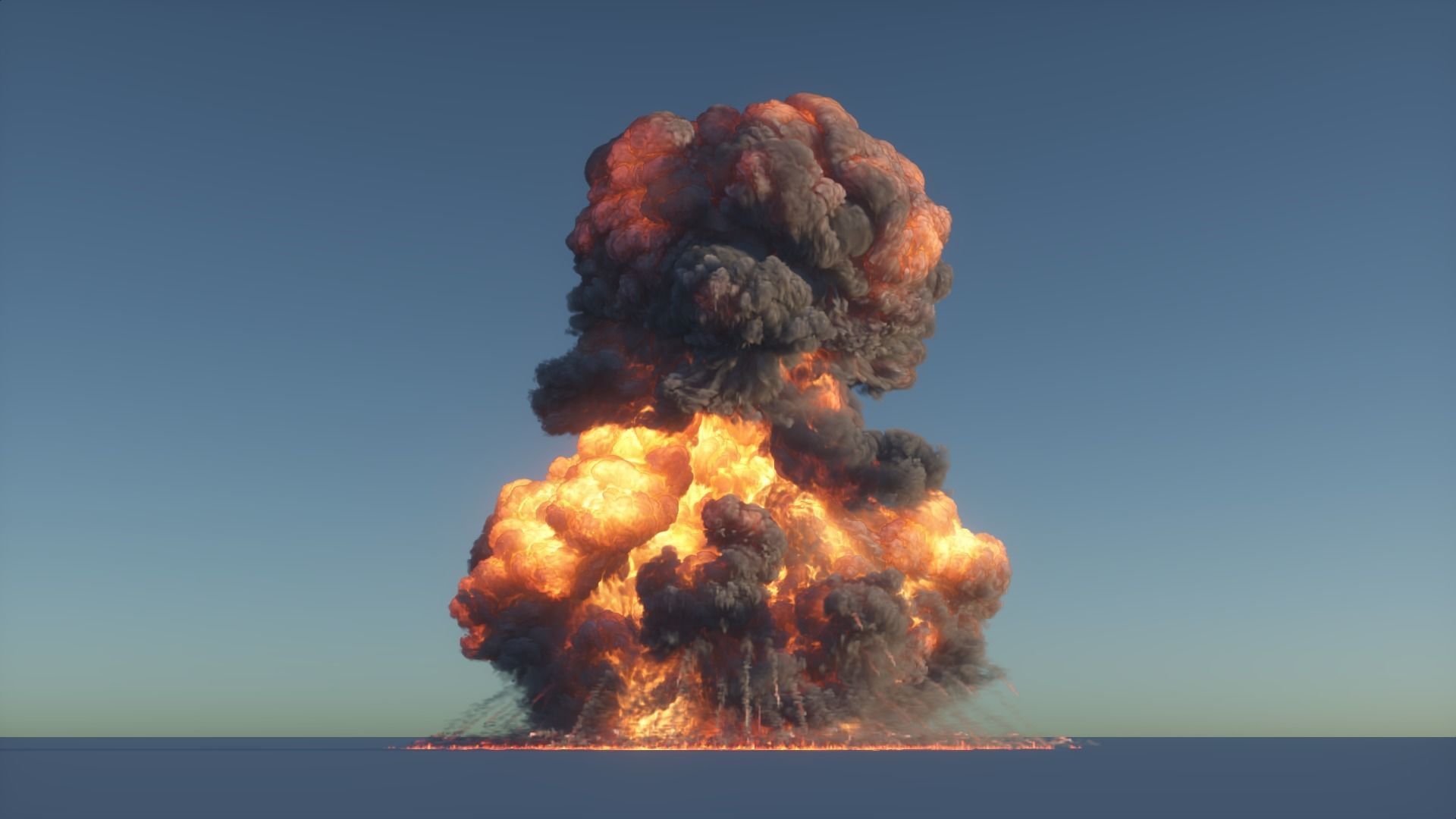 Big Gasoline Explosion 3D model animated | CGTrader
