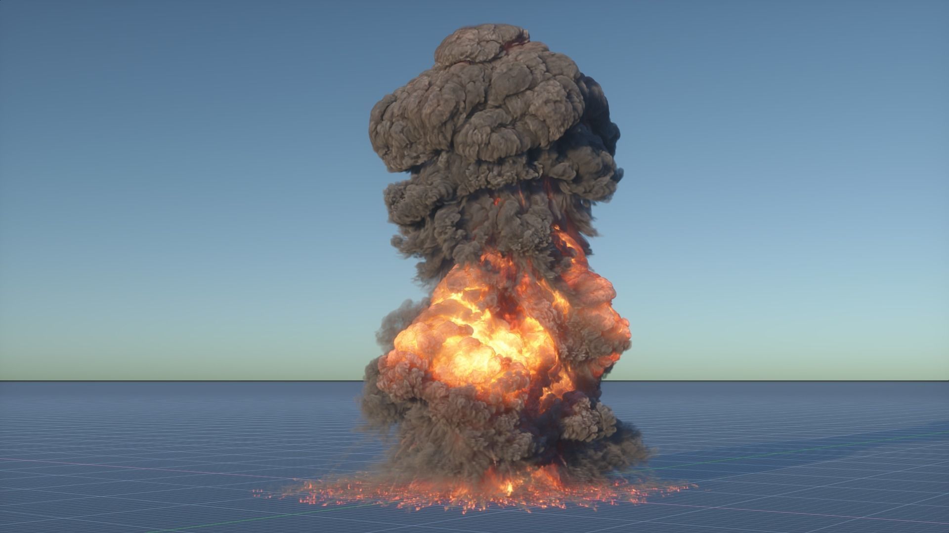 Big Gasoline Explosion 3D model animated | CGTrader