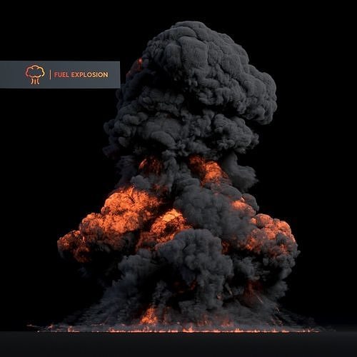 Big Gasoline Explosion 3D model animated | CGTrader