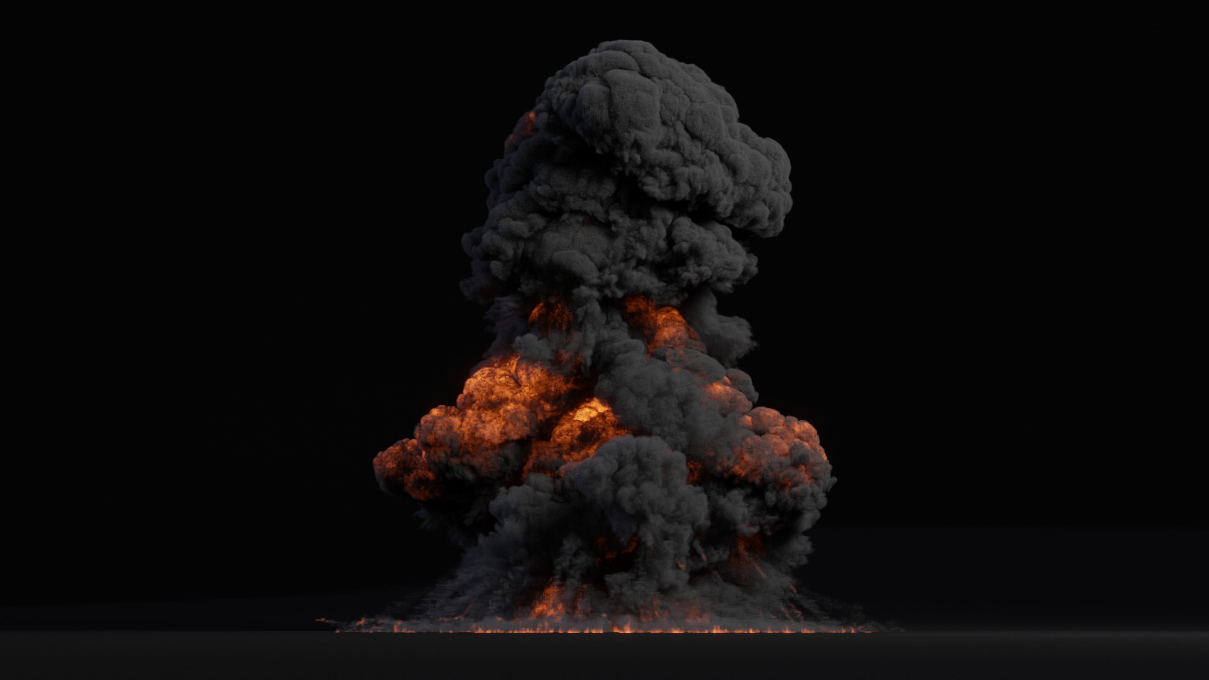 Big Gasoline Explosion 3D model animated | CGTrader