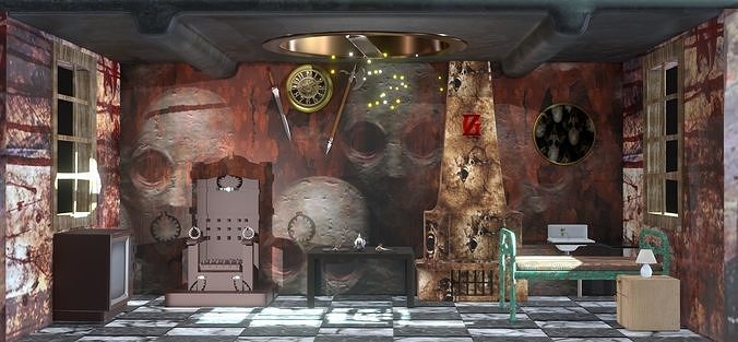 Horror room 3D model | CGTrader