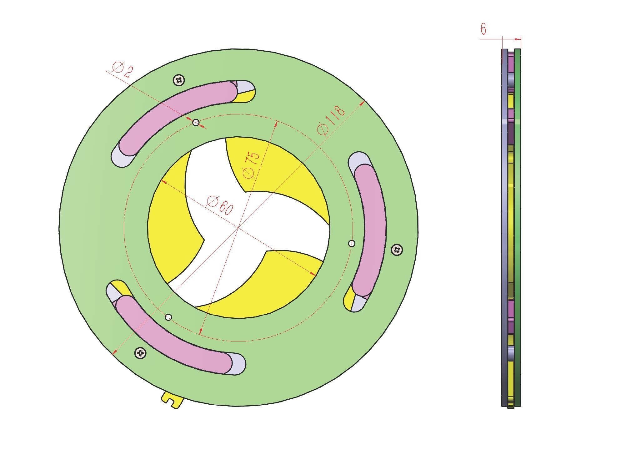 3DP3BLRD60A Mechanical shutter for 3d printing 3D model 3D printable ...