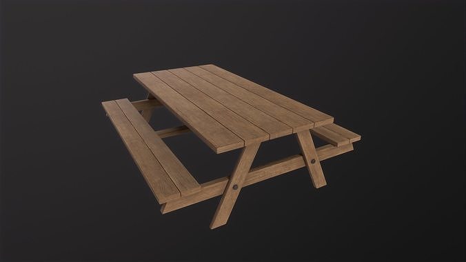 3D model Picnic Table 3D Model VR / AR / low-poly | CGTrader