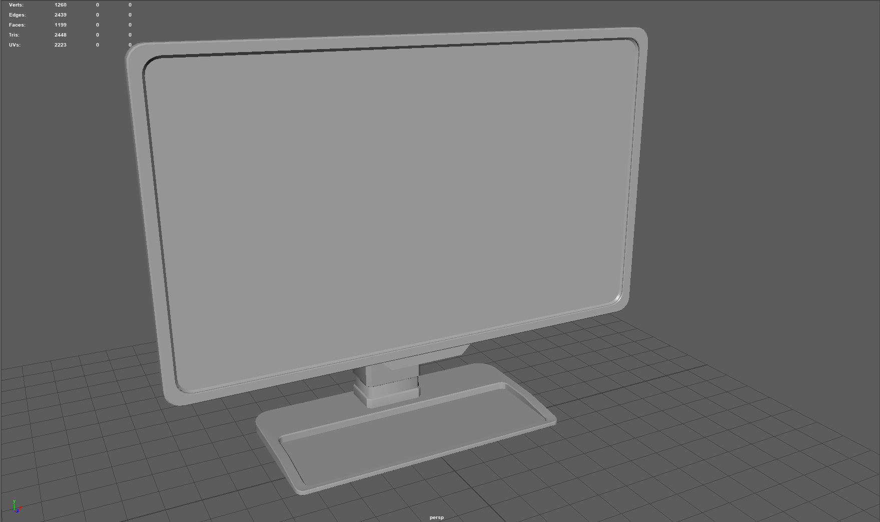 3D model Computer screen VR / AR / low-poly | CGTrader