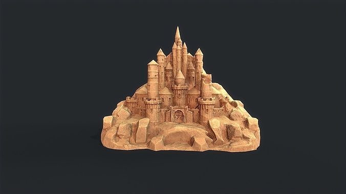 3D model Sand Castle VR / AR / low-poly | CGTrader