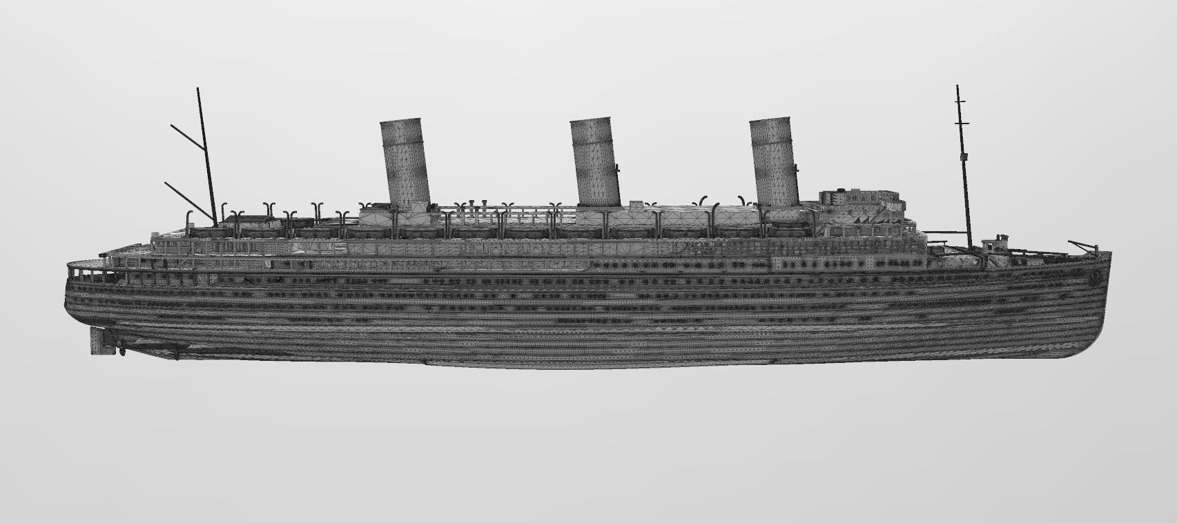 Print ready SS L ATLANTIQUE ocean liner 3D model 3D printable | CGTrader