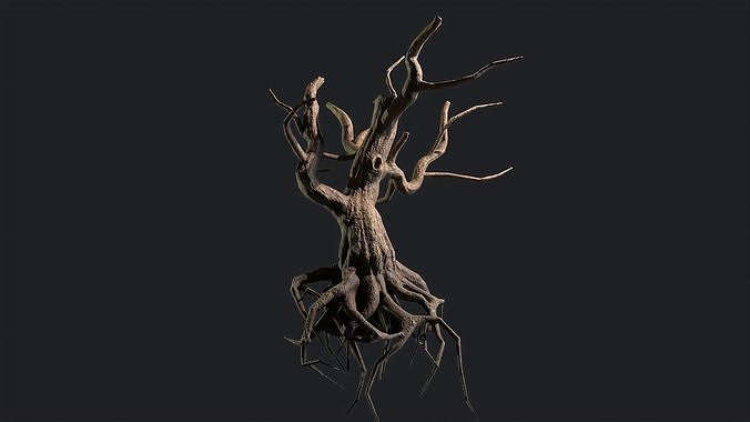 3D model Dead Tree Roots VR / AR / low-poly | CGTrader