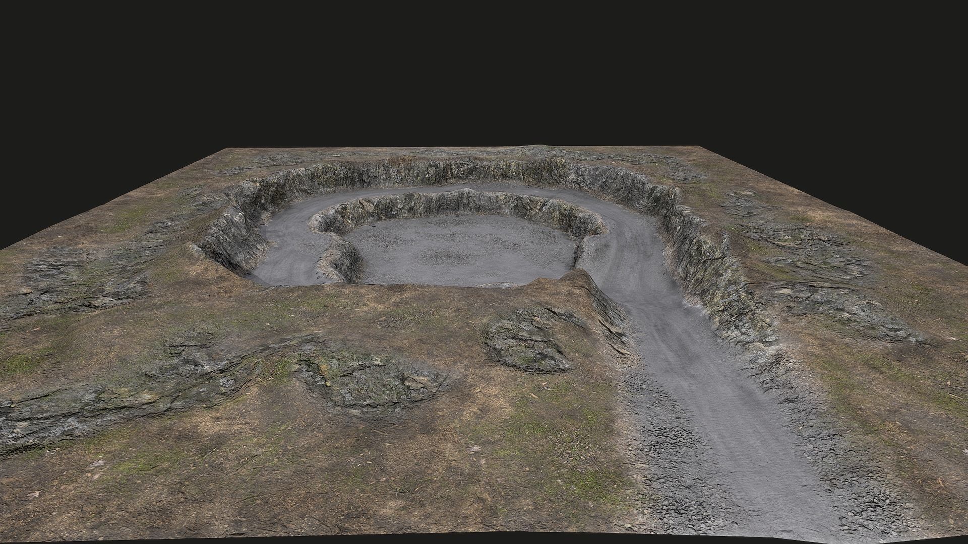3D model Mine Quarry VR / AR / low-poly | CGTrader