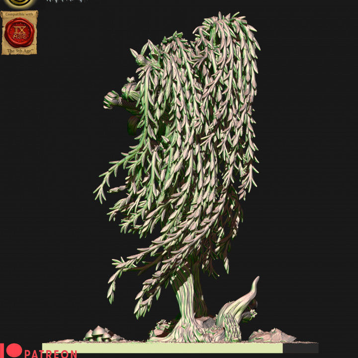 Wood elf willow treeman 3D model 3D printable | CGTrader