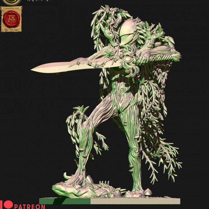 Wood elf willow treeman 3D model 3D printable | CGTrader