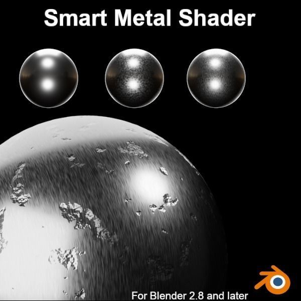 Smart Metal Shader free 3D model | CGTrader