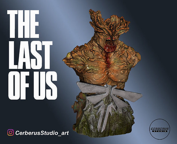 THE LAST OF US - BLOATER-BUST 3D model 3D printable | CGTrader