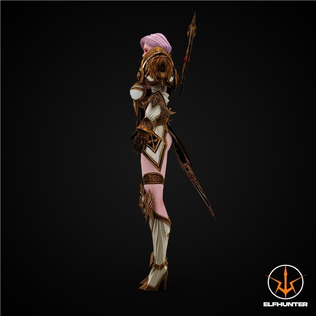 3D model EXCLUSIVE EDITION RIGGED CHARACTER ELF DOMINUS VR / AR / low ...