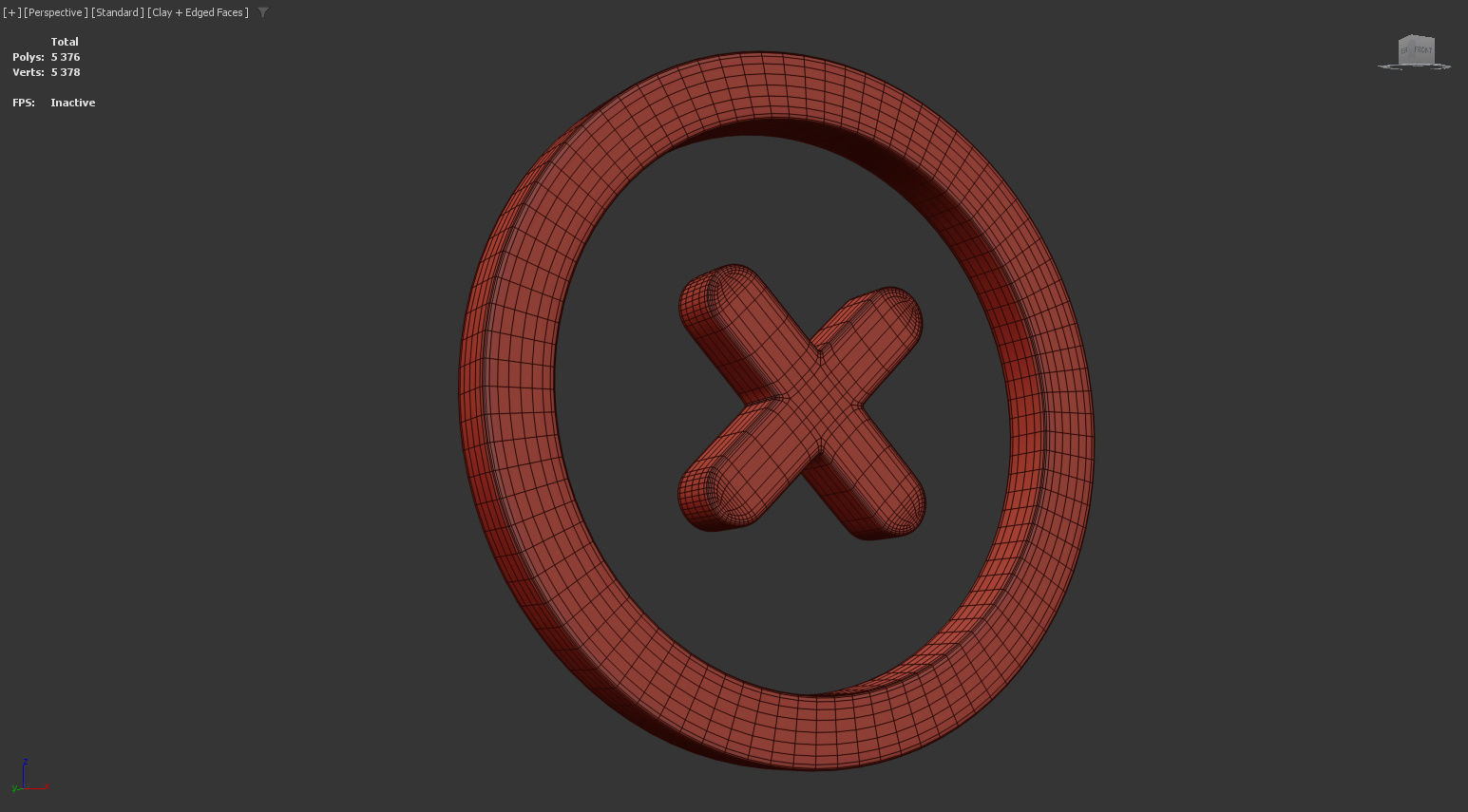 Cross Mark Symbol 3D model | CGTrader
