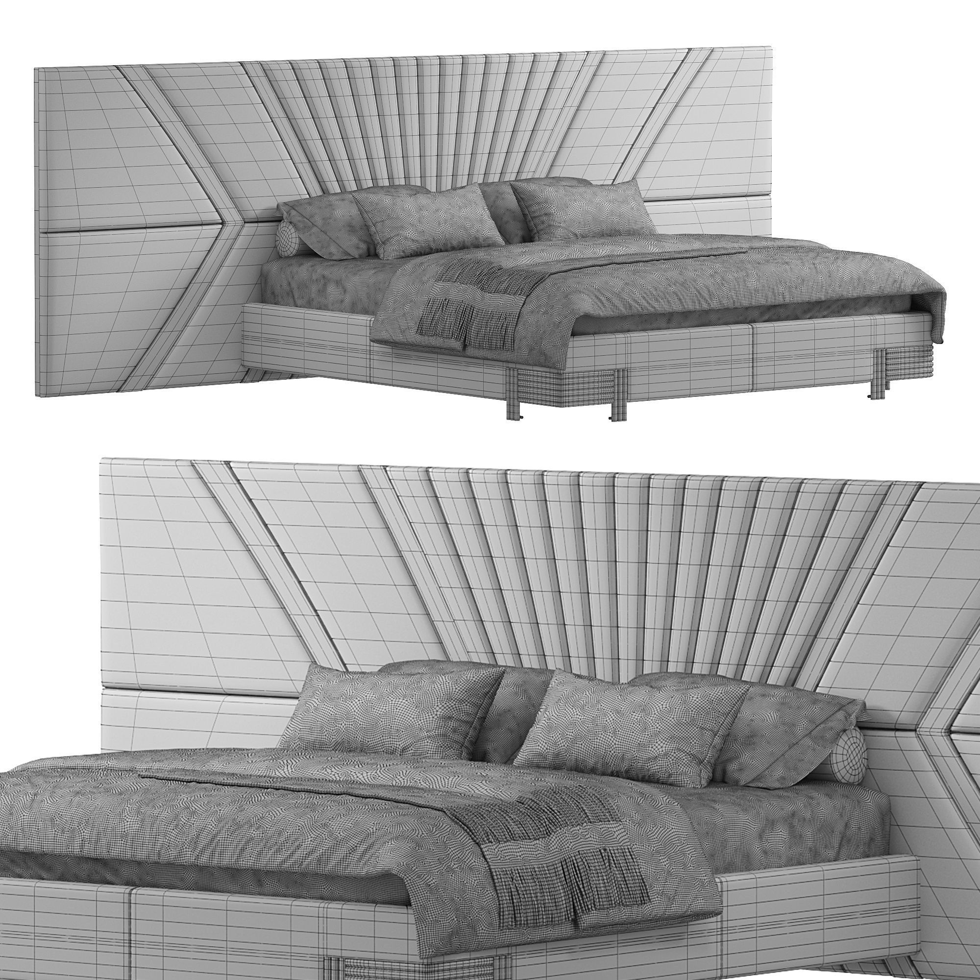 Piero Bed 3D model | CGTrader