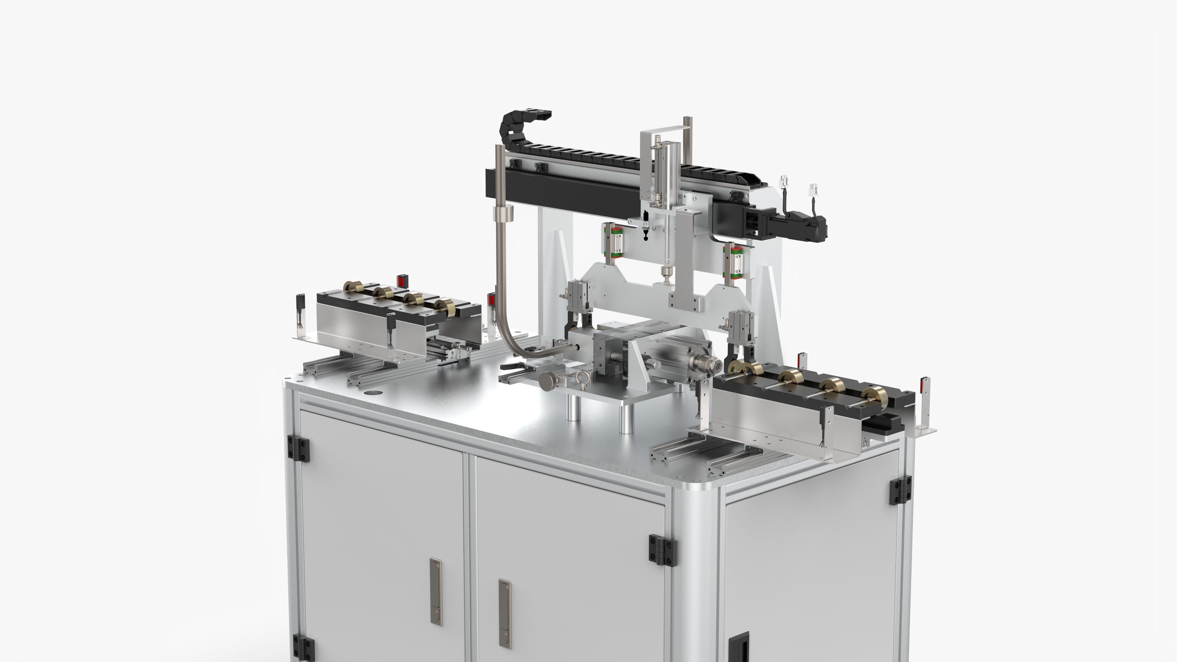 Automatic Permanent Magnet Rotor Spring Assembly Machine 3D model ...