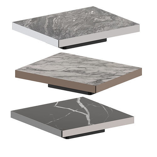 Solid Steel Coffee Table By Minotti 3D model | CGTrader