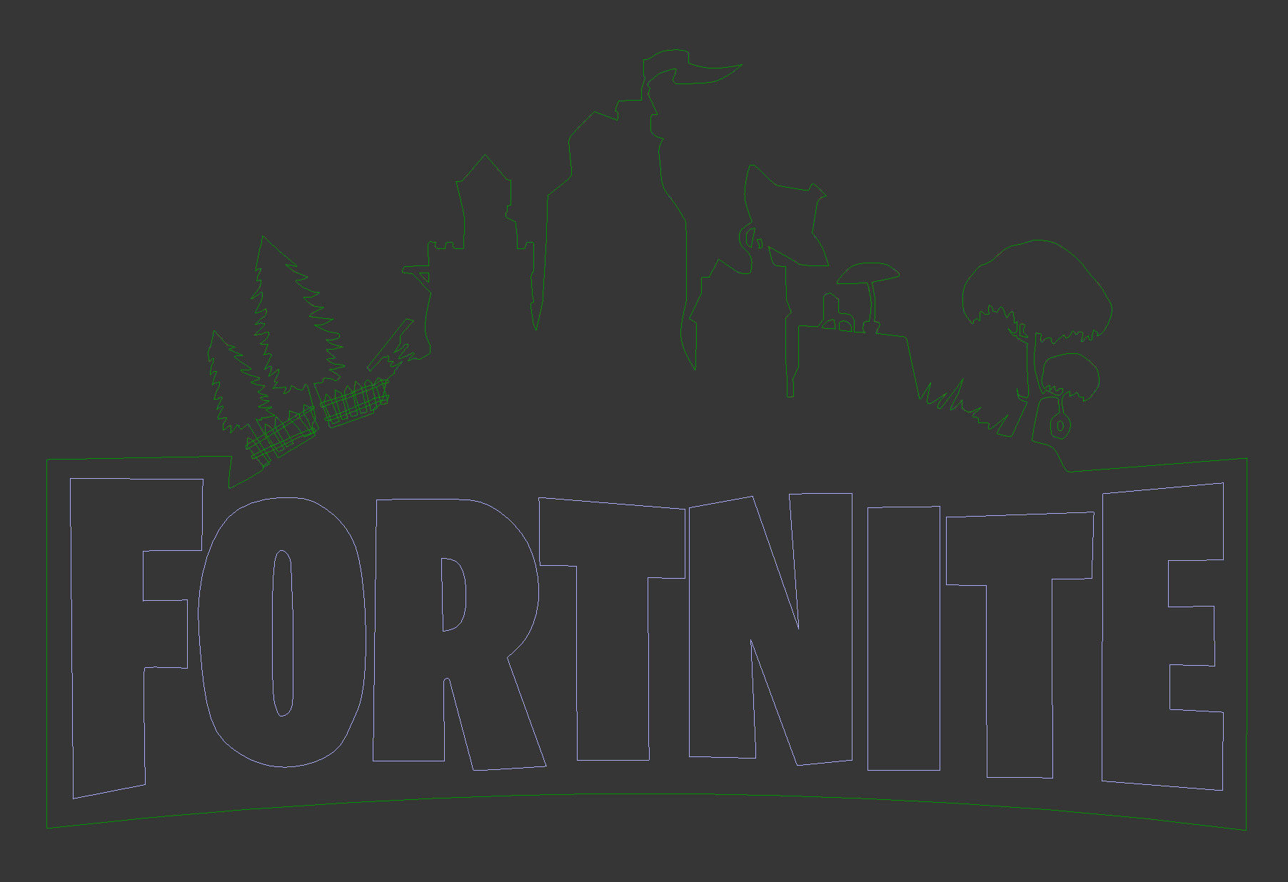 Fortnite logo free VR / AR / low-poly 3D model | CGTrader