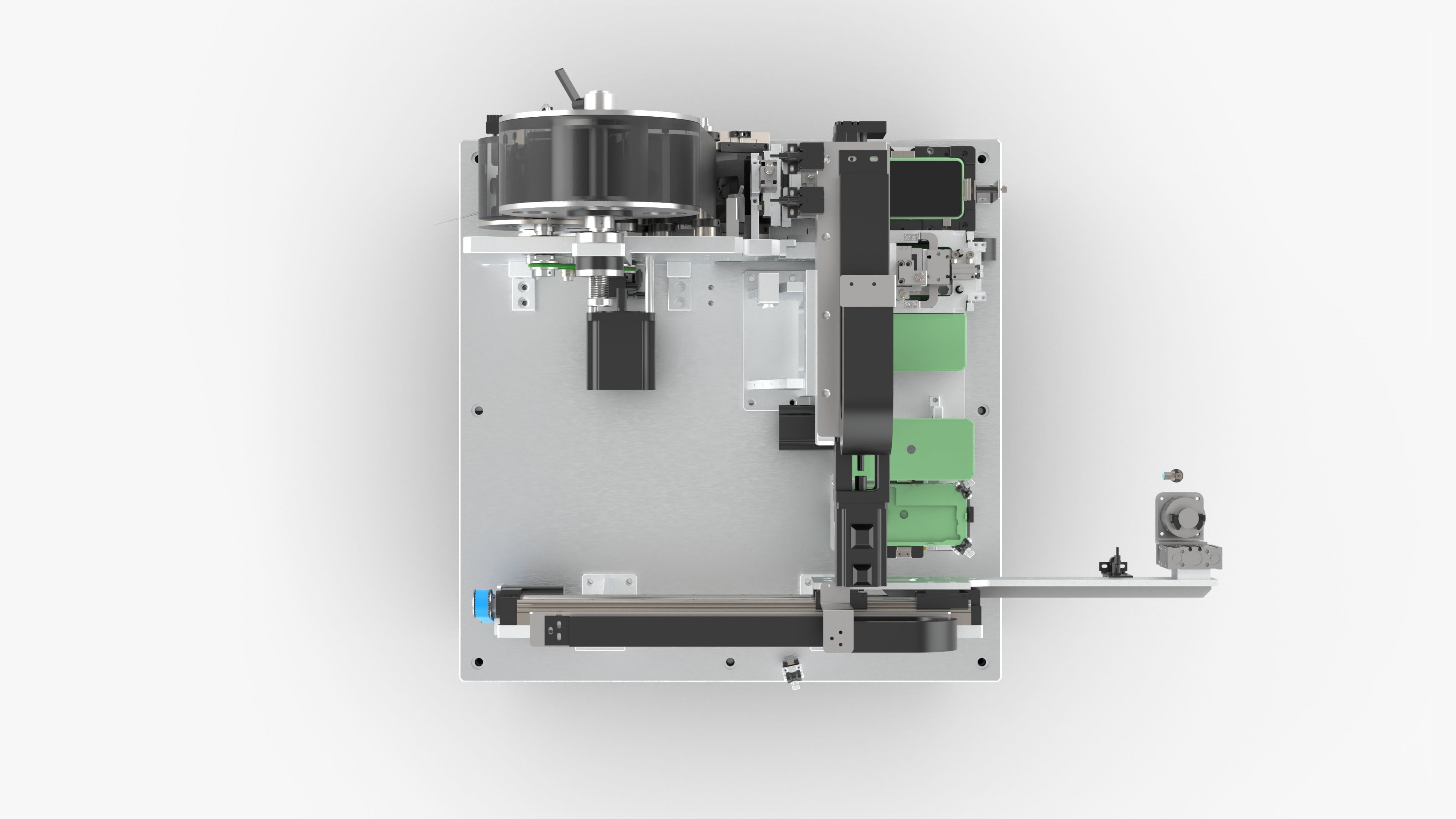 Automatic Front Side Bottom Film Sticking Machine 3D model | CGTrader