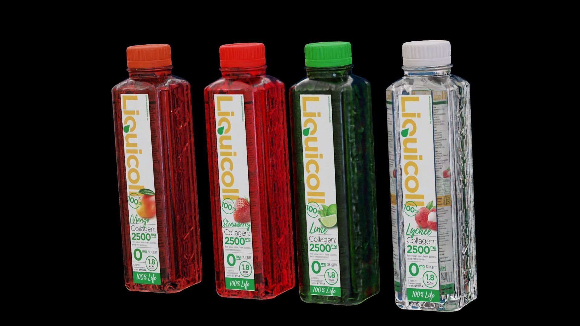 3D model 3d juice bottle mockup design and for print VR / AR / low-poly ...