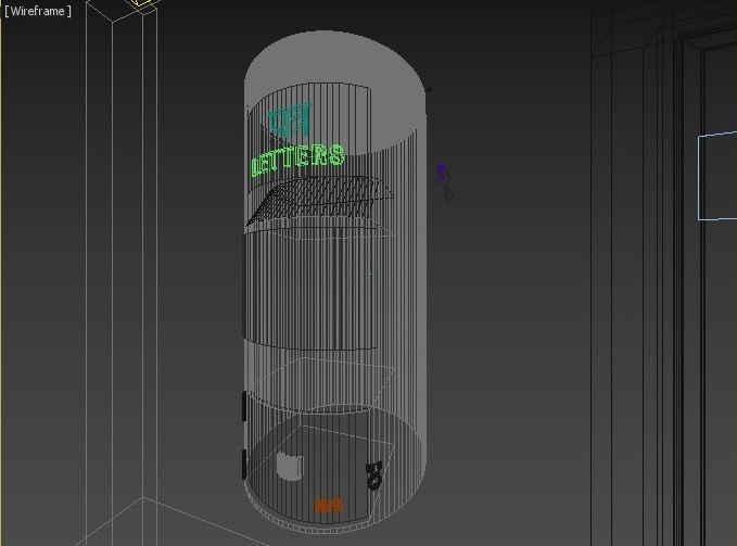 indian drop mail box 3D model | CGTrader