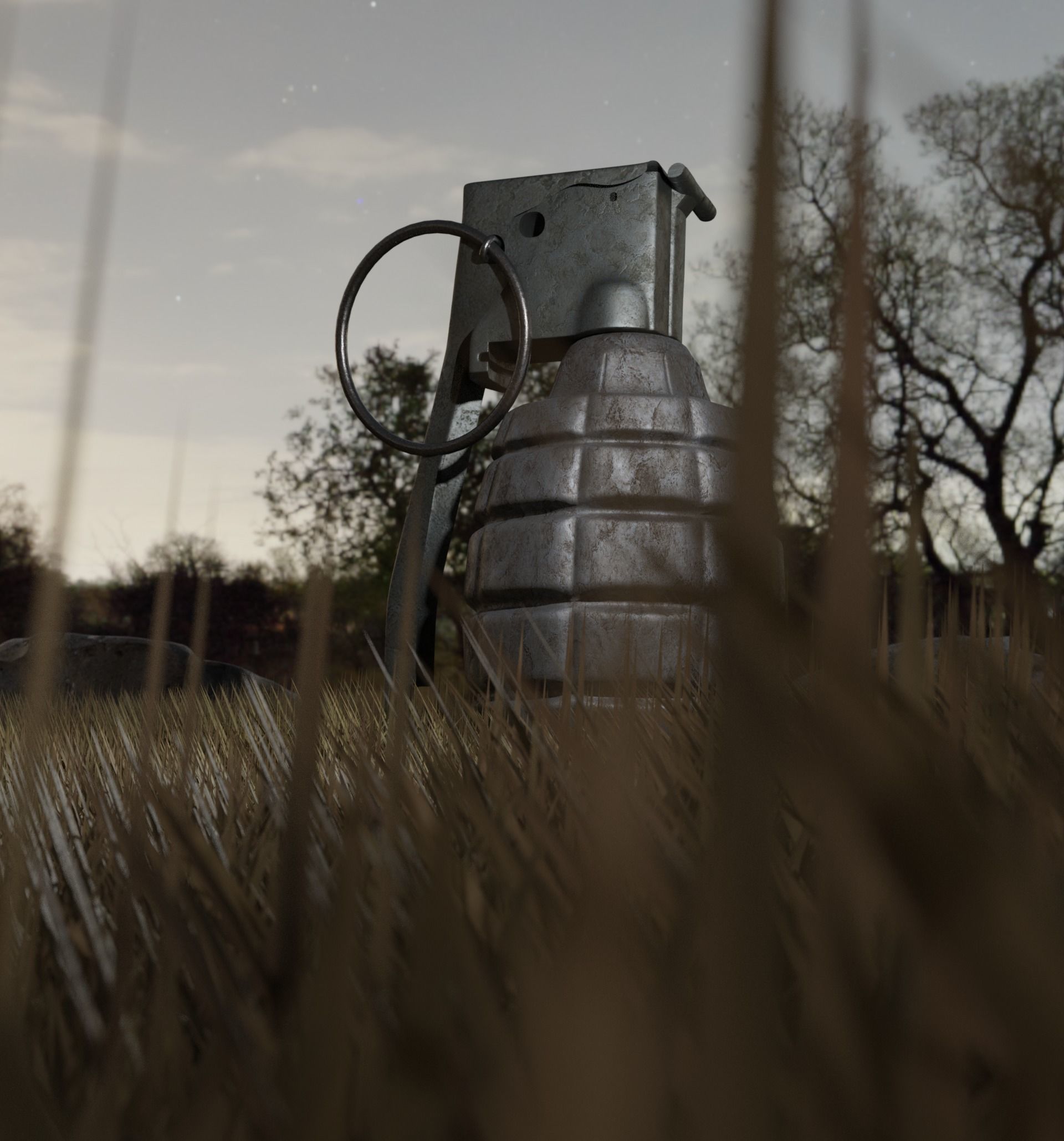 Grenade for game and animation projects 3D model | CGTrader