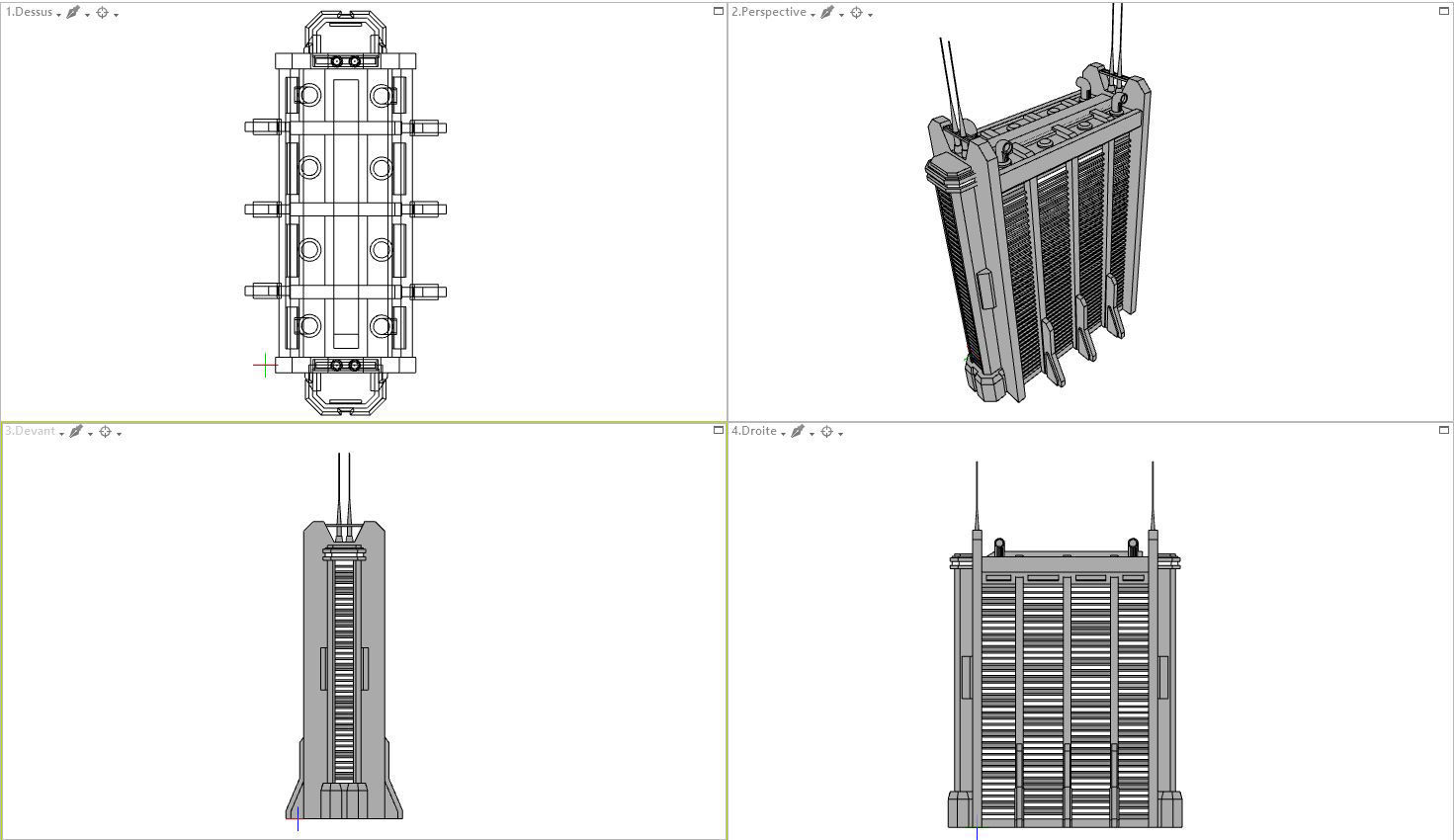 Sci-fi Buildings Kitbash with materials - Futuristic Cyberpunk 3D model ...