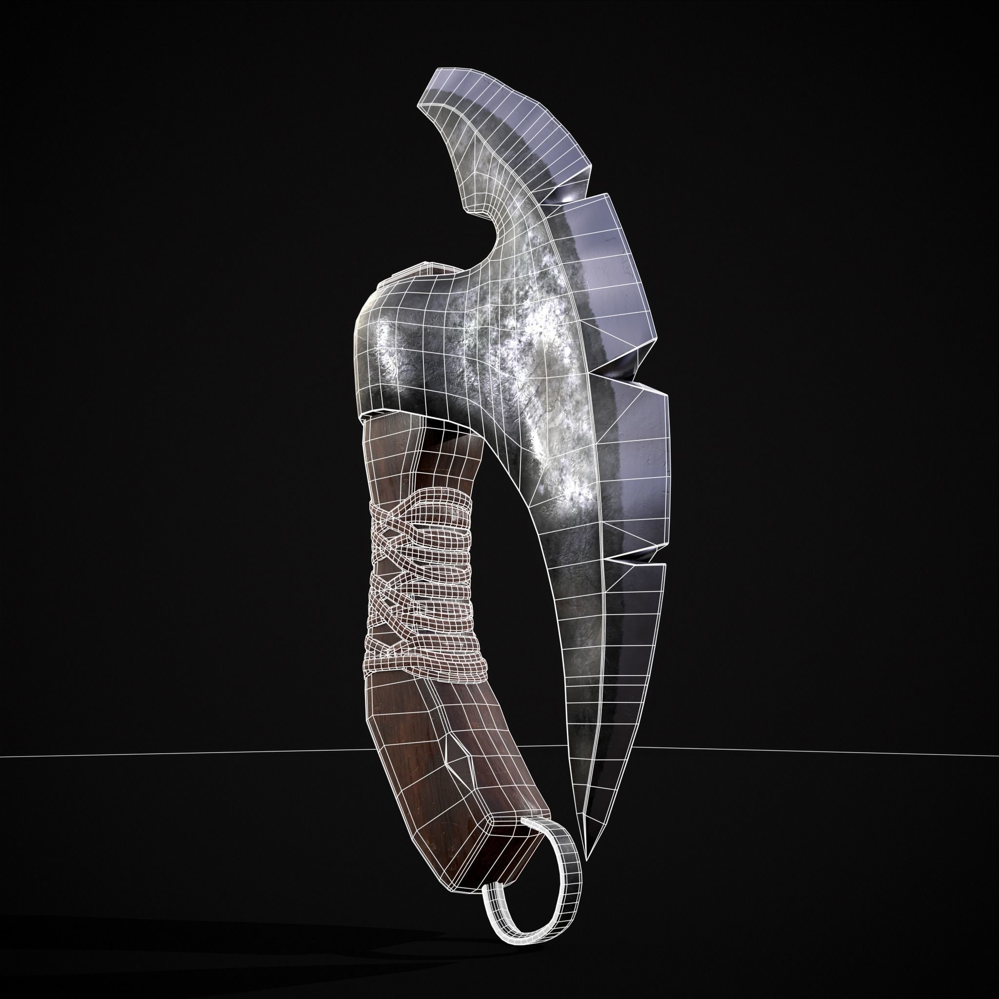 3D model Medieval Stubby Axe VR / AR / low-poly | CGTrader