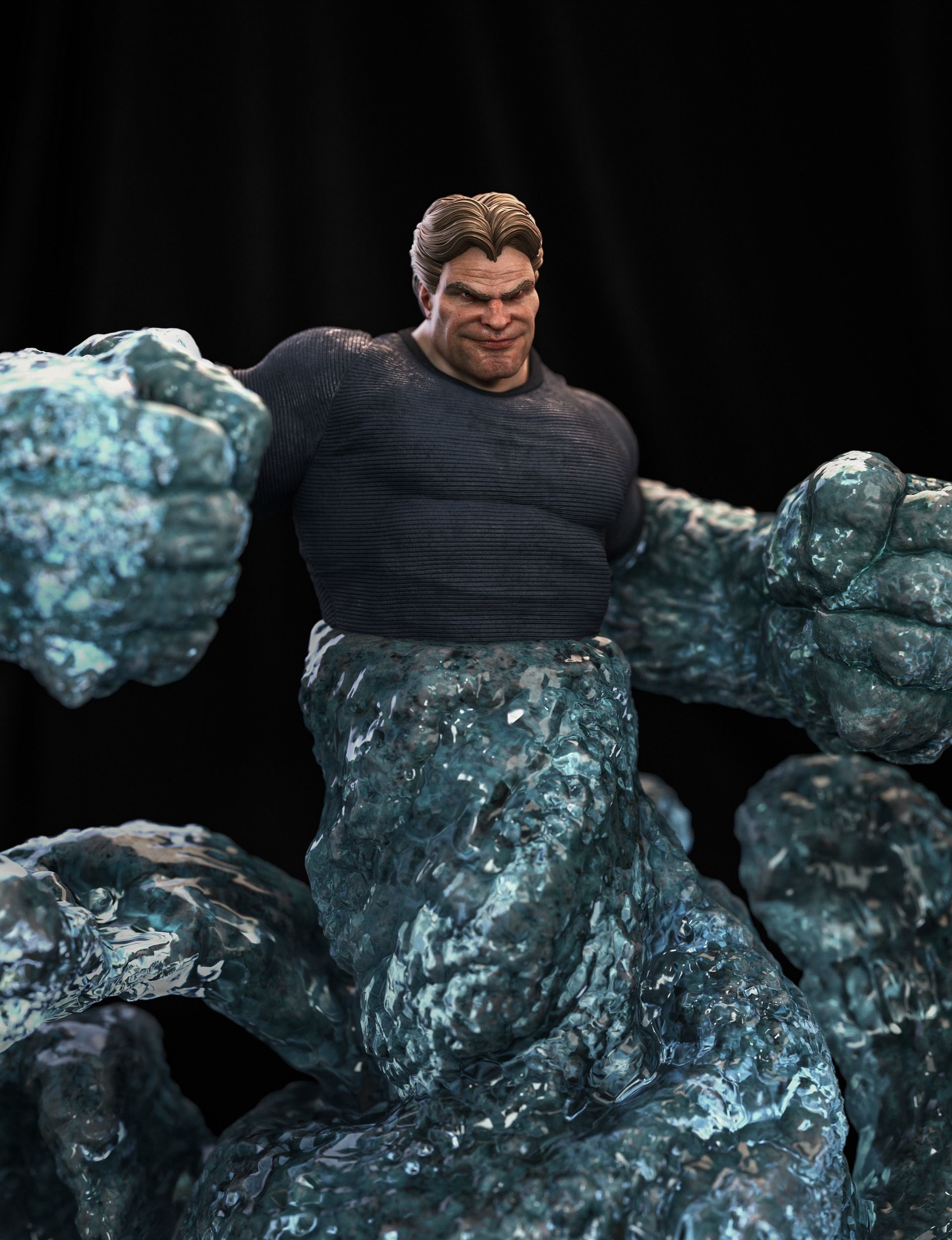 HydroMan Statue 3D model 3D printable | CGTrader