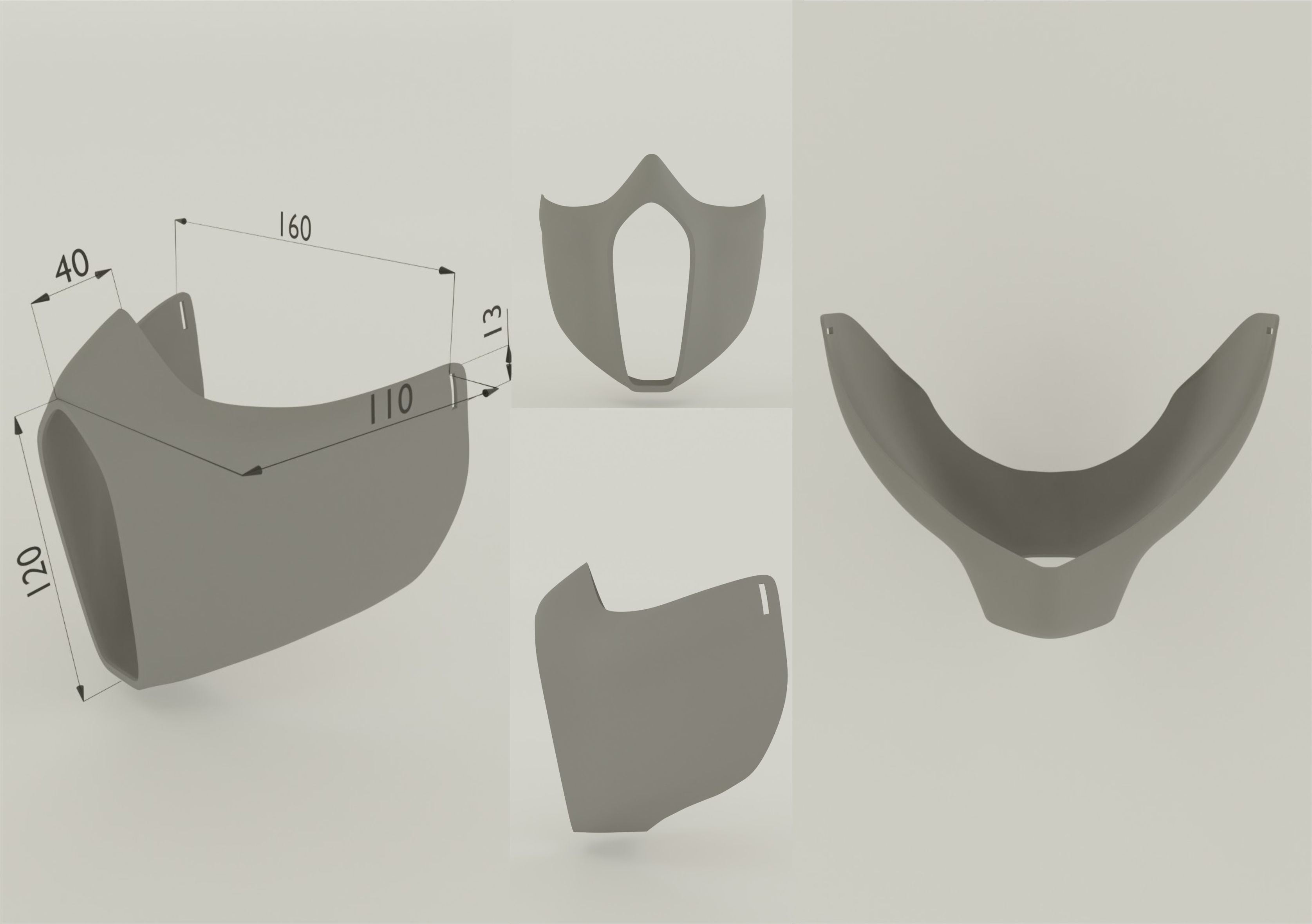 Chain mask CVT 3D model 3D printable | CGTrader