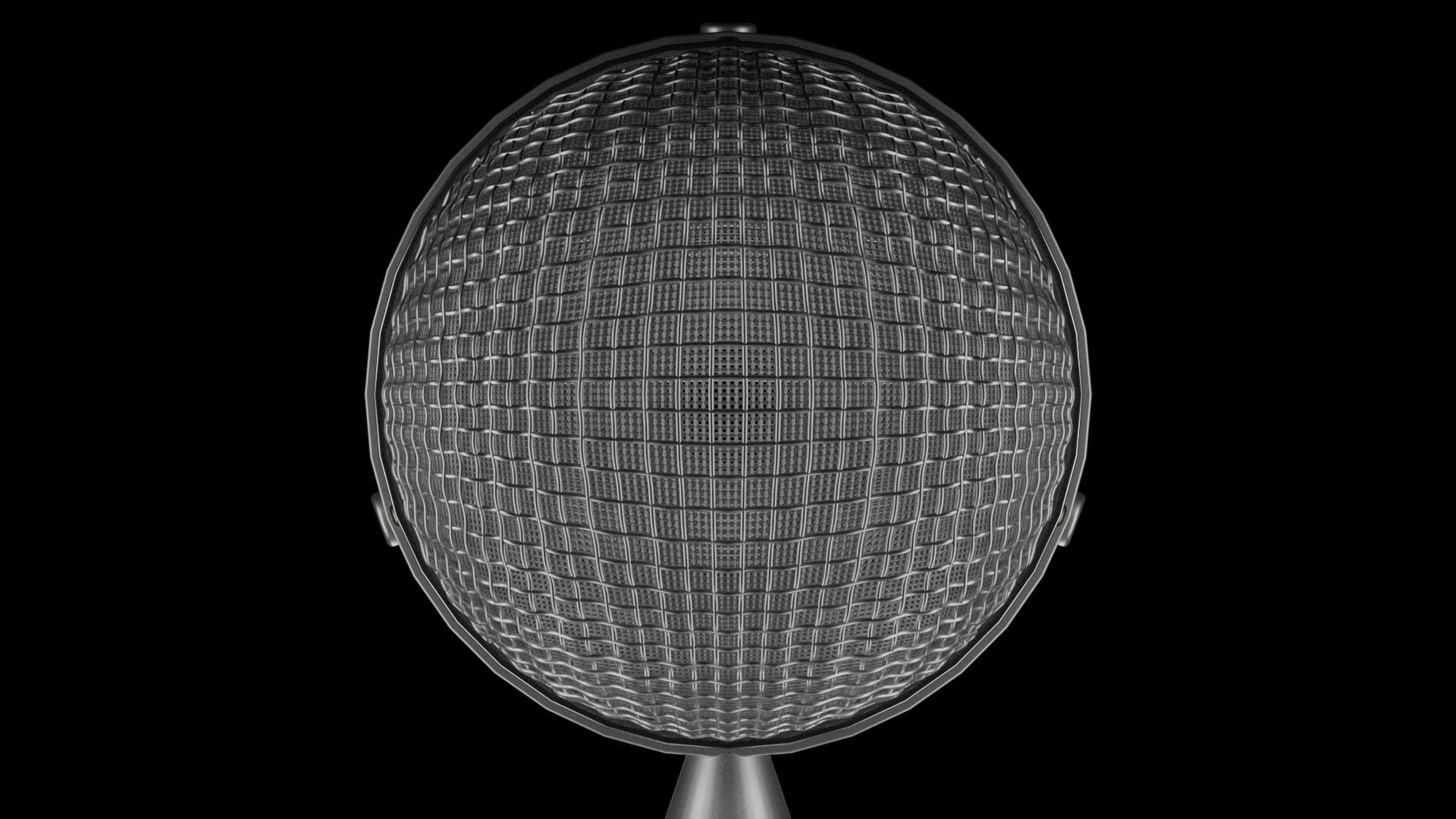 Blue Bottle Rocket Microphone 3D model | CGTrader