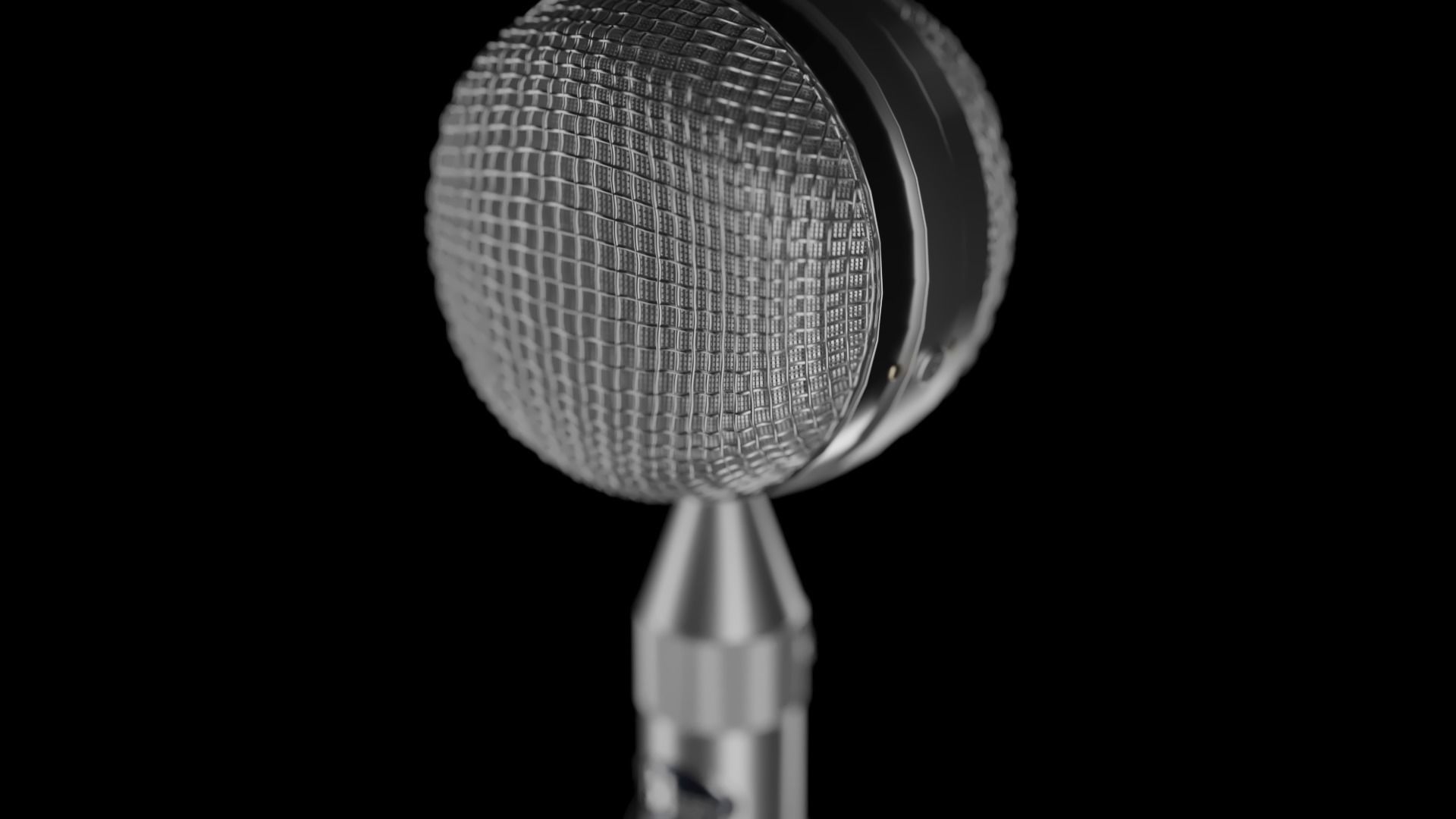 Blue Bottle Rocket Microphone 3D model | CGTrader