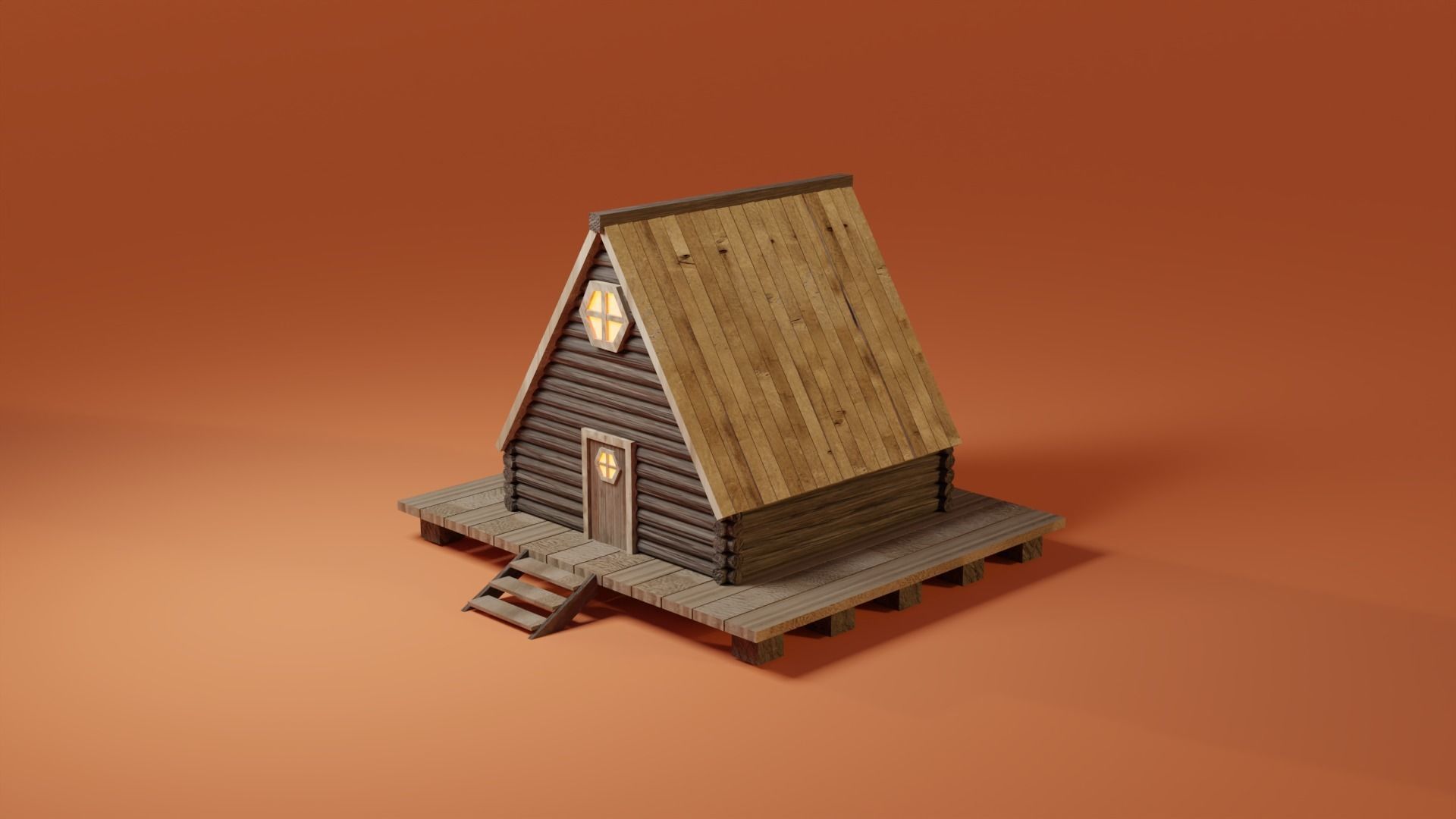 Shack wooden cabin 3D model | CGTrader
