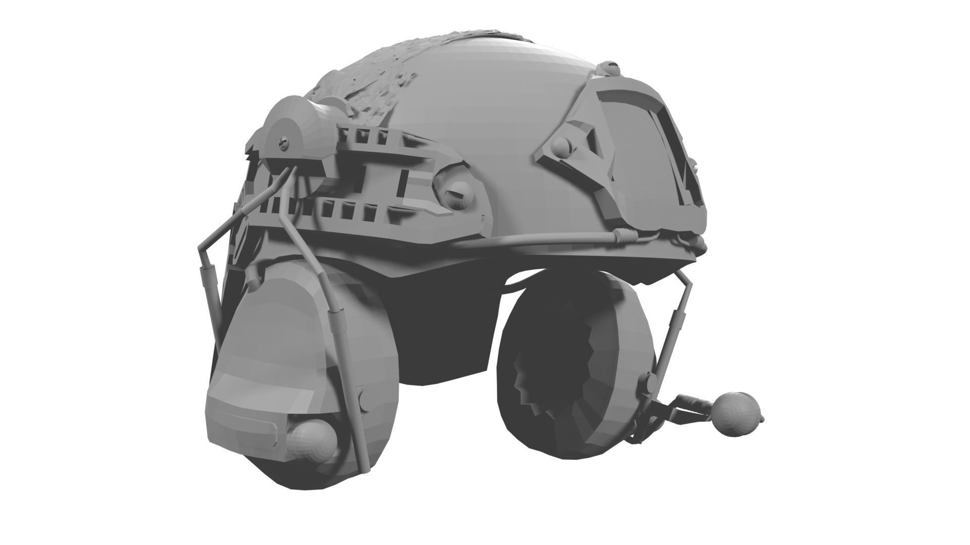 High Cut Tactical Helmet 3D model 3D printable | CGTrader