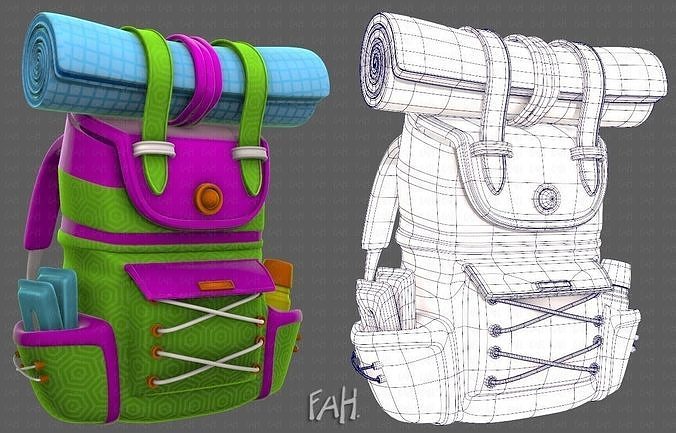 3D model Bag V08 VR / AR / low-poly | CGTrader