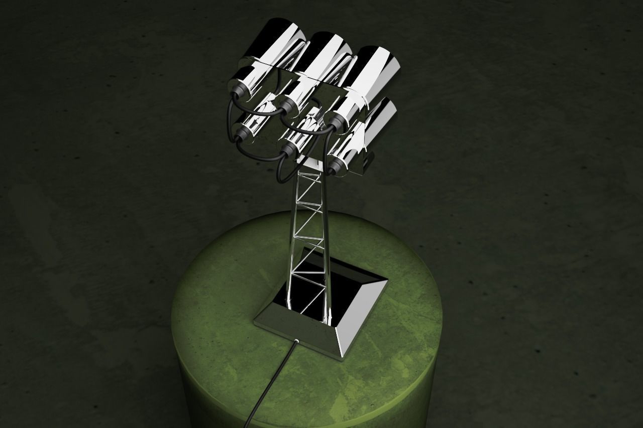 Football Stadium Table Lamp 3D model | CGTrader