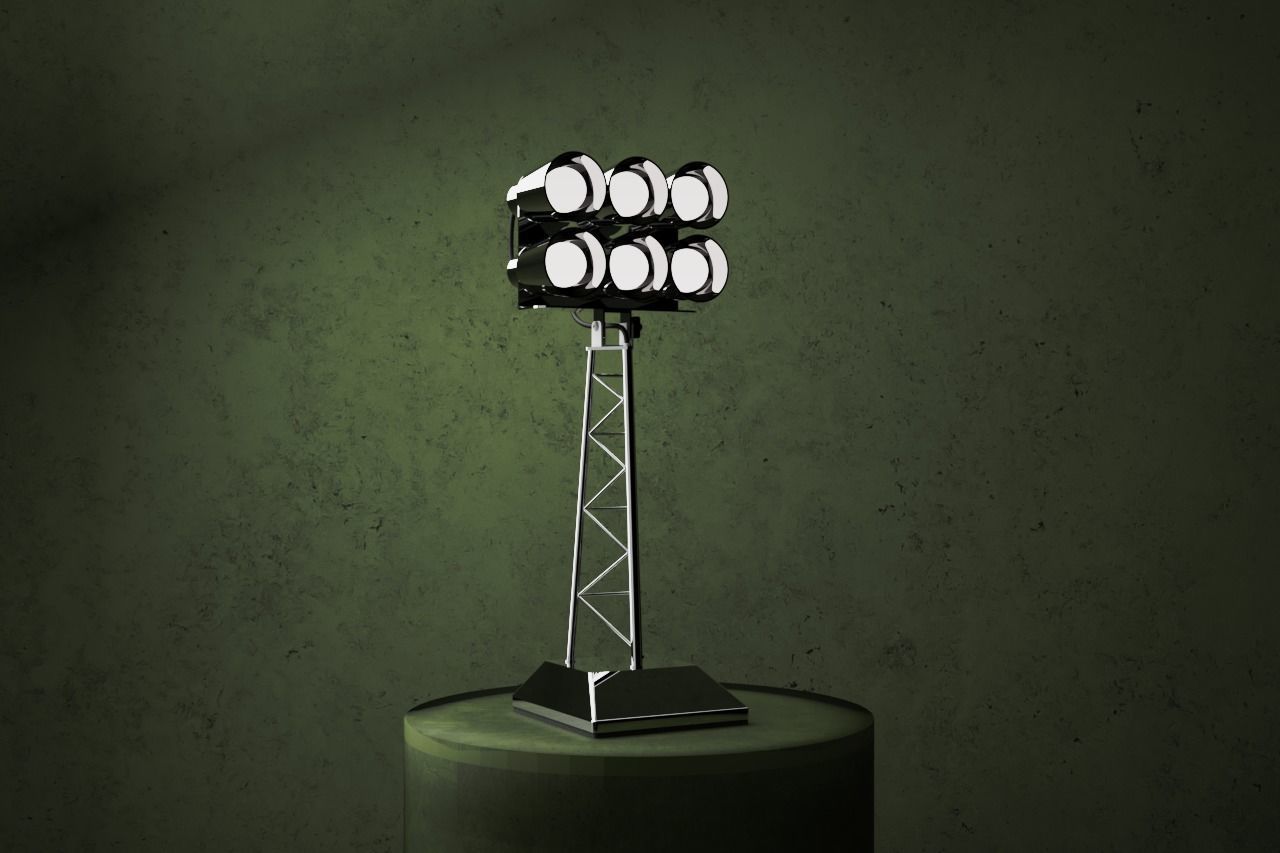Football Stadium Table Lamp 3D model | CGTrader