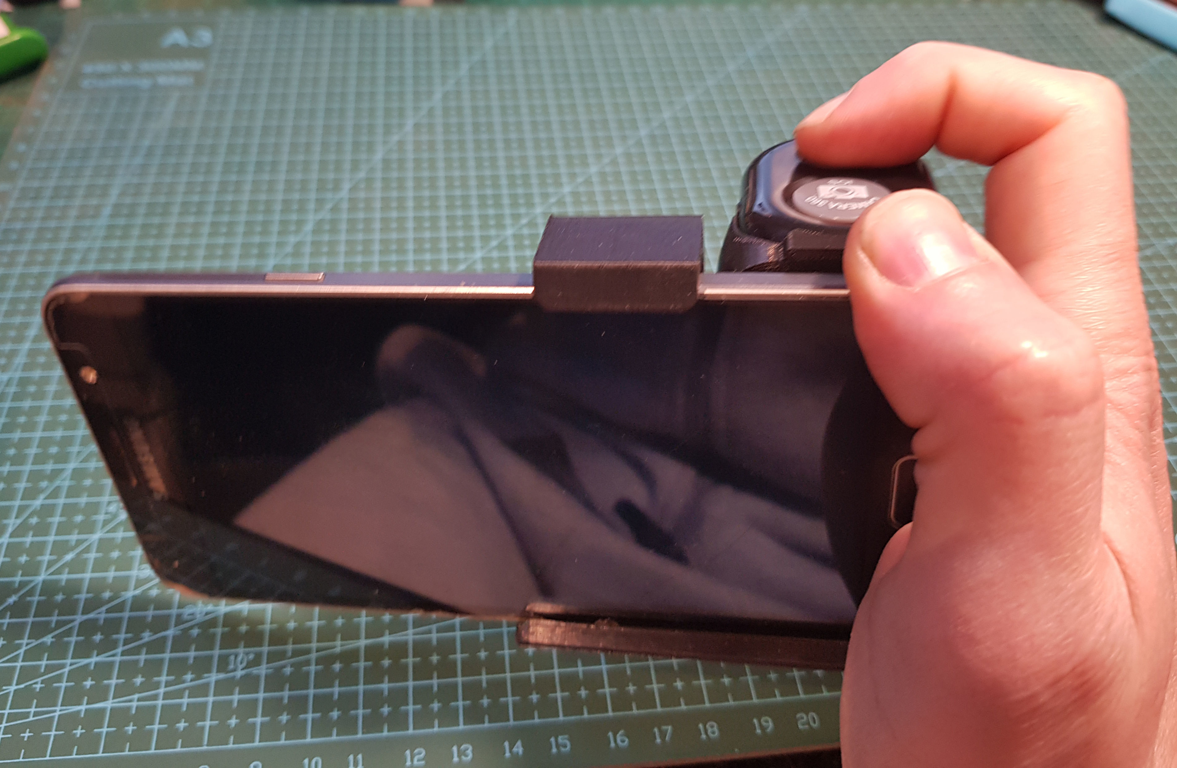 Smart phone camera grip - camera holder 3D model 3D printable | CGTrader