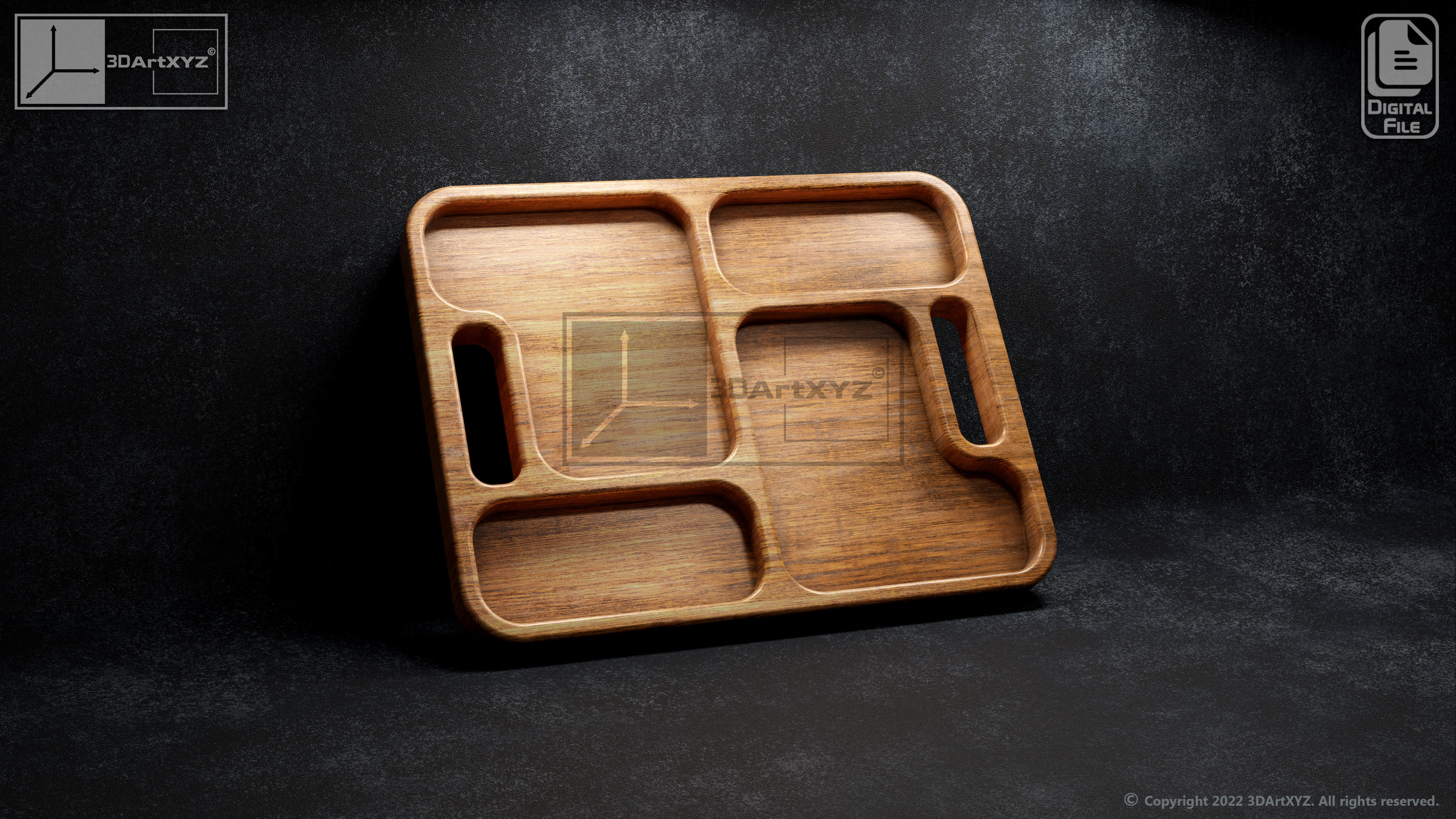 Trays Pack - CNC Files for Wood 3D model | CGTrader