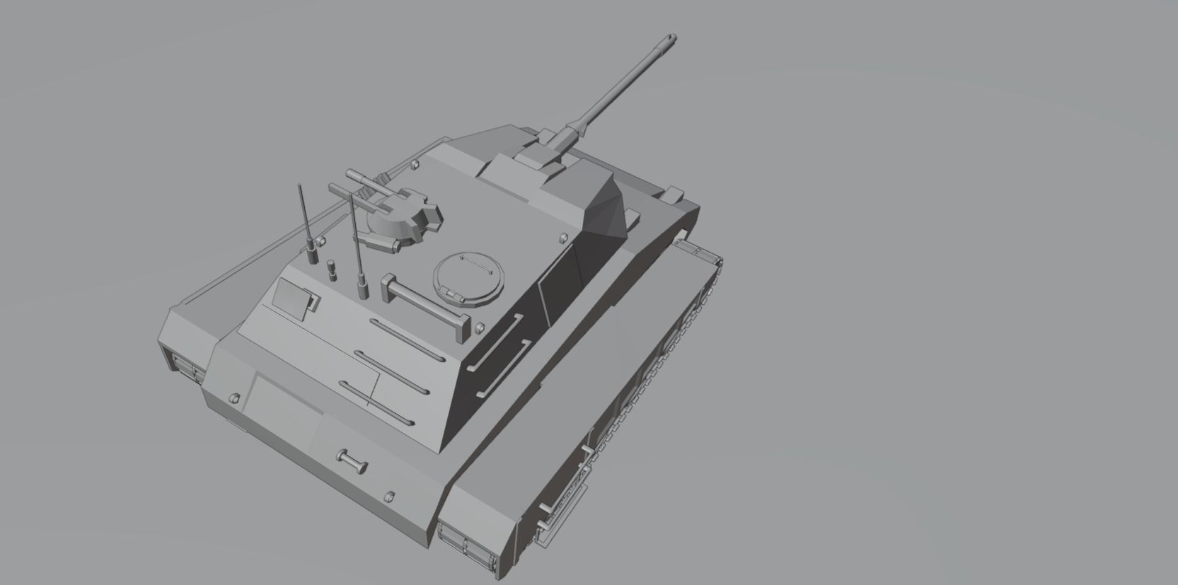 War Cyber Tank Re01 concept blender free VR / AR / low-poly 3D model ...
