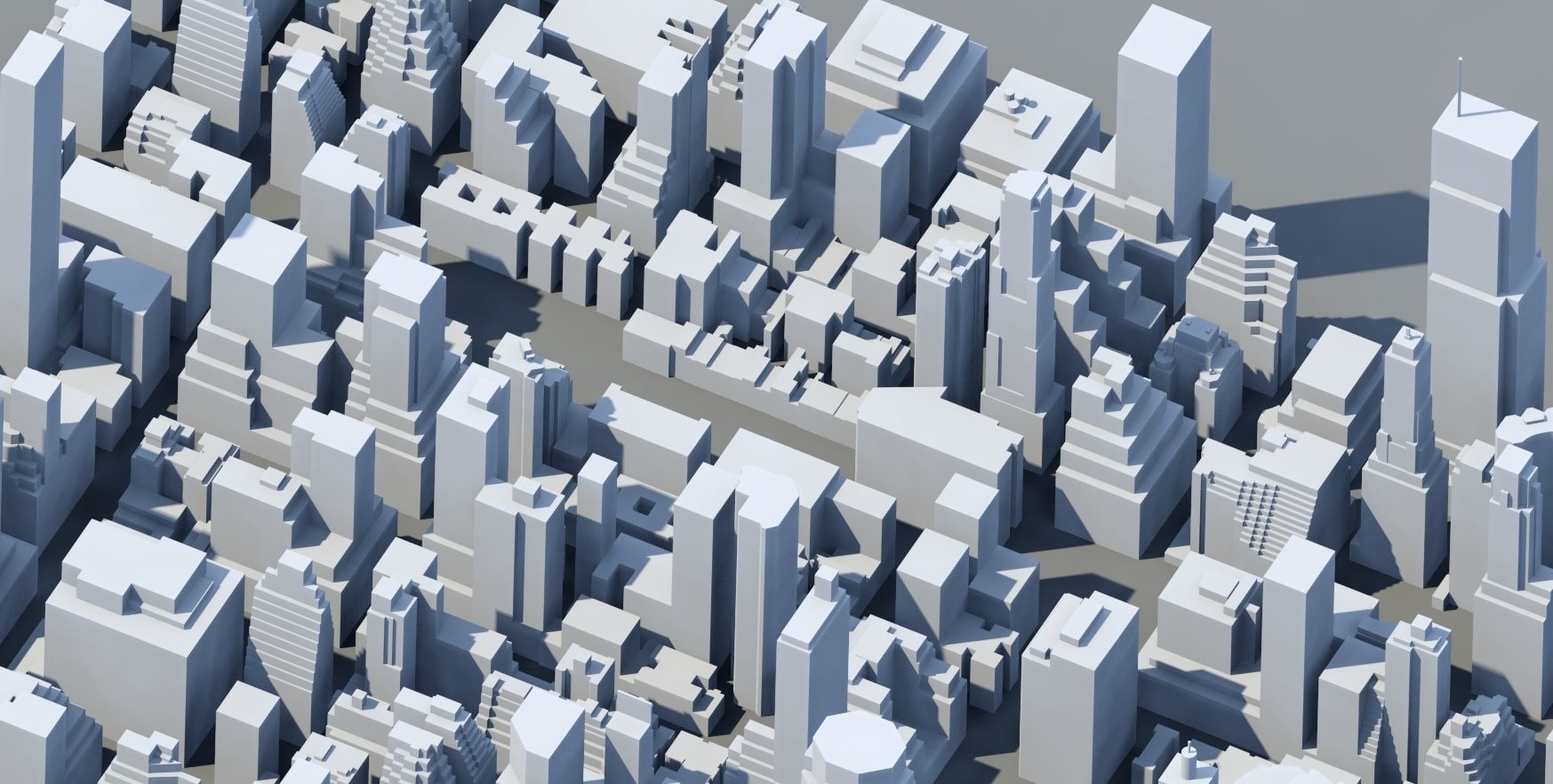 New York city lowpoly blocks kit 3D model | CGTrader
