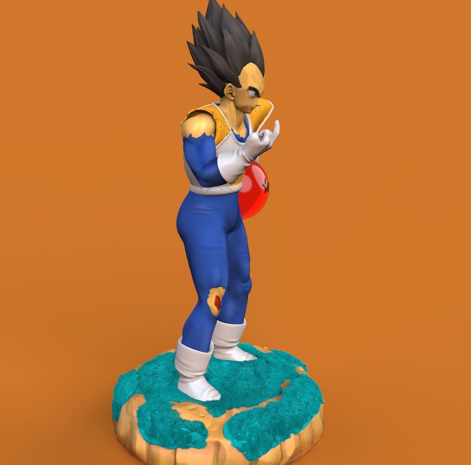 Vegeta Dragon Ball - 3D printing model 3D model 3D printable | CGTrader