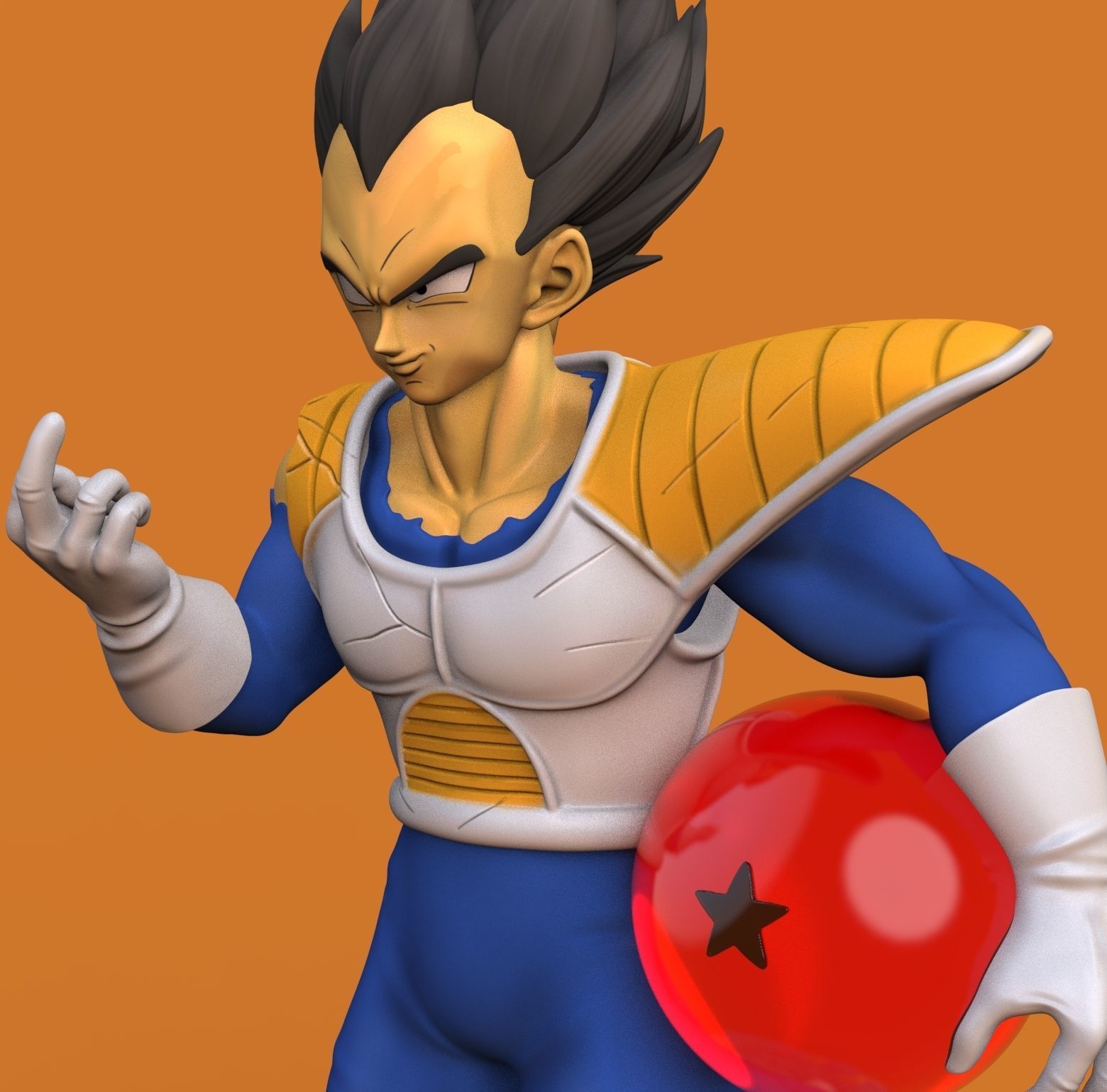 Vegeta Dragon Ball - 3D printing model 3D model 3D printable | CGTrader