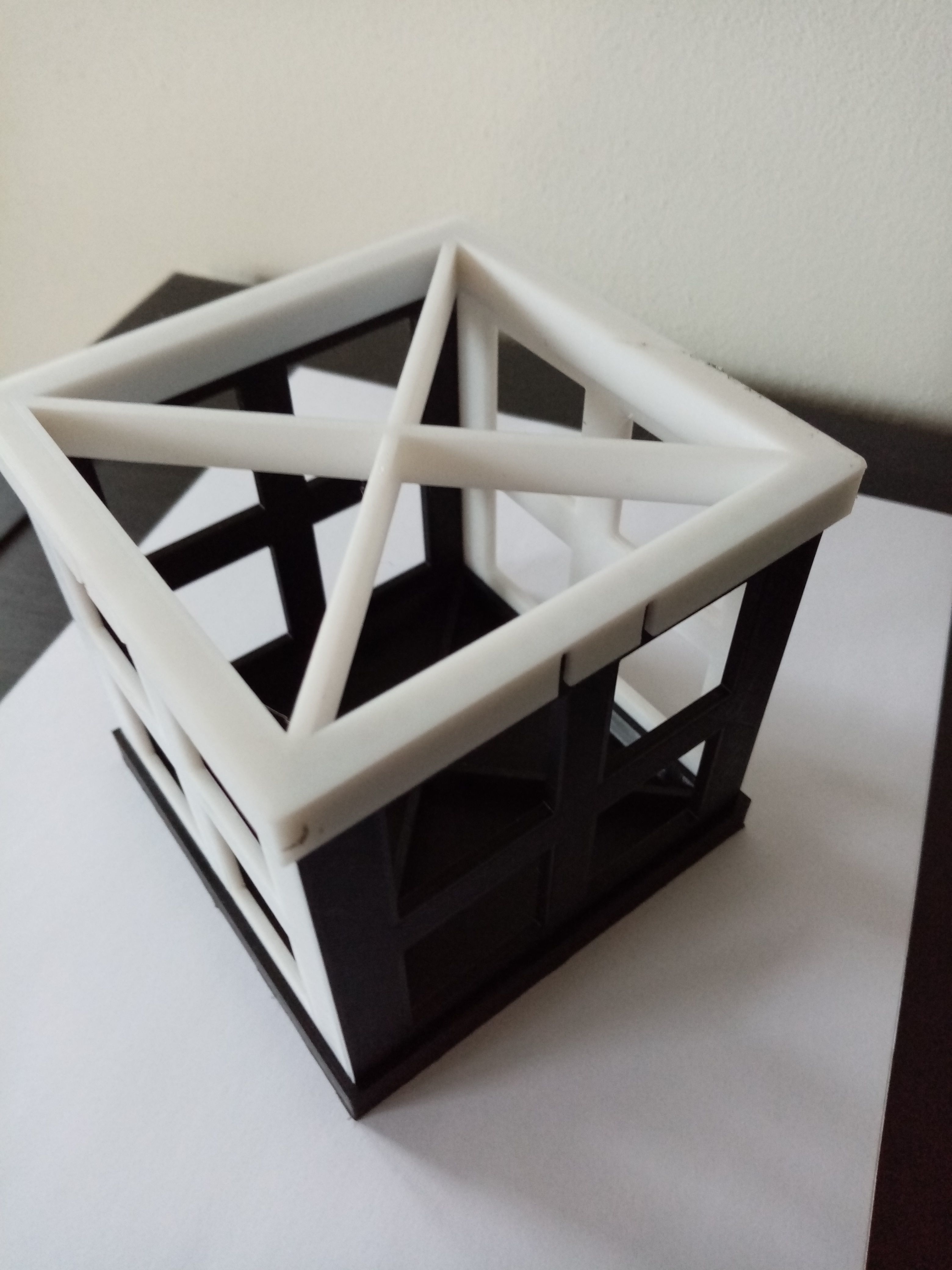 Pencil holder CUBE easy print 3D model 3D printable | CGTrader