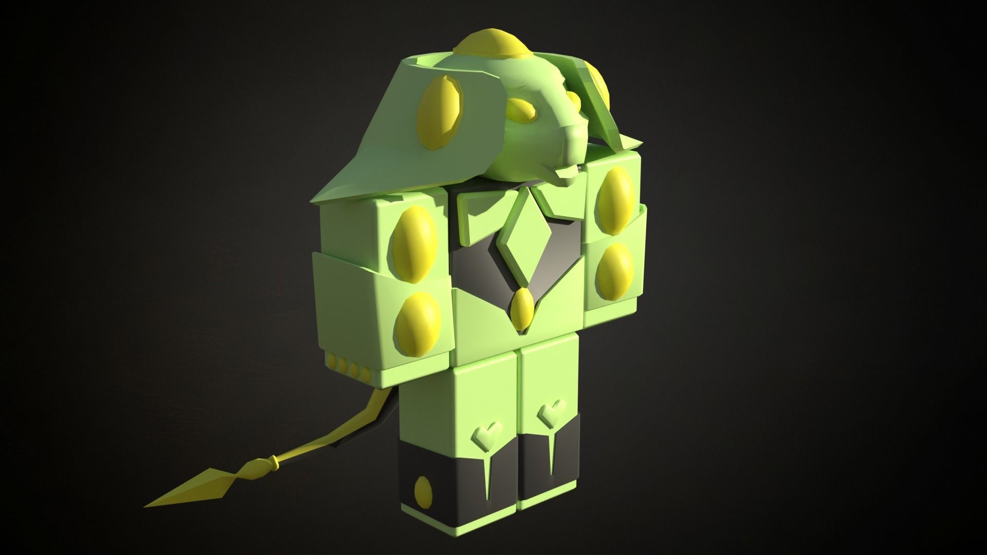 3D model Jojo echoes act 2 roblox r15 character VR / AR / low-poly ...