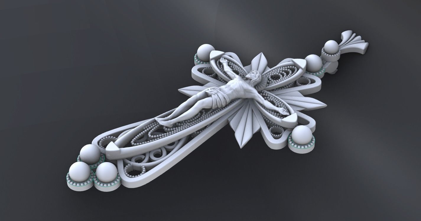 Orthodox cross with the image of Jesus cnc model or 3D model 3D ...