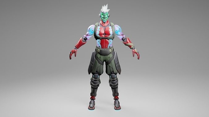 3D model CyberDemon Genji VR / AR / low-poly | CGTrader