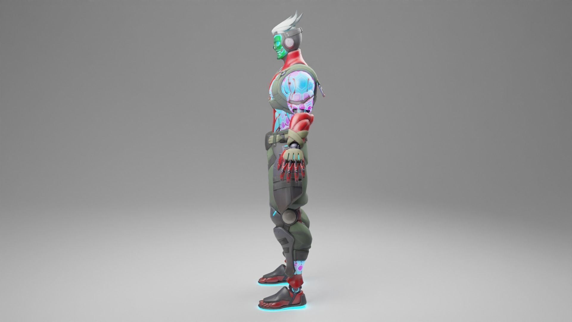 3D model CyberDemon Genji VR / AR / low-poly | CGTrader