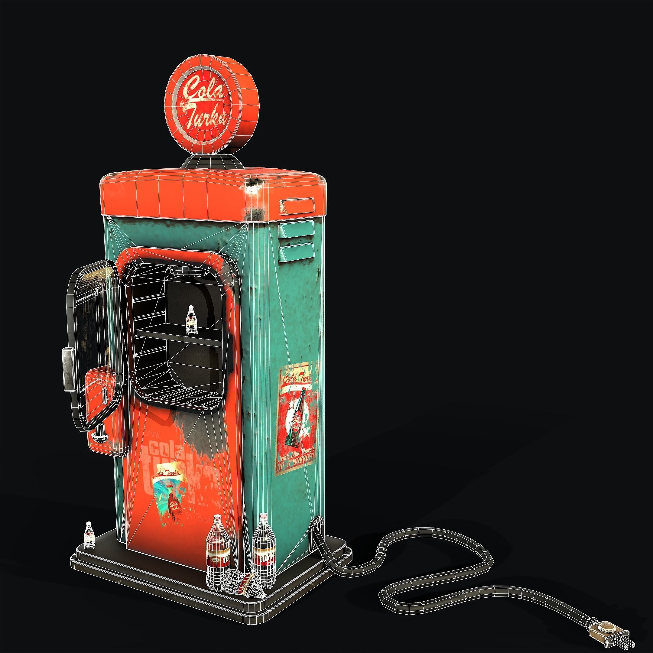 3D model Old Vending Machine VR / AR / low-poly | CGTrader